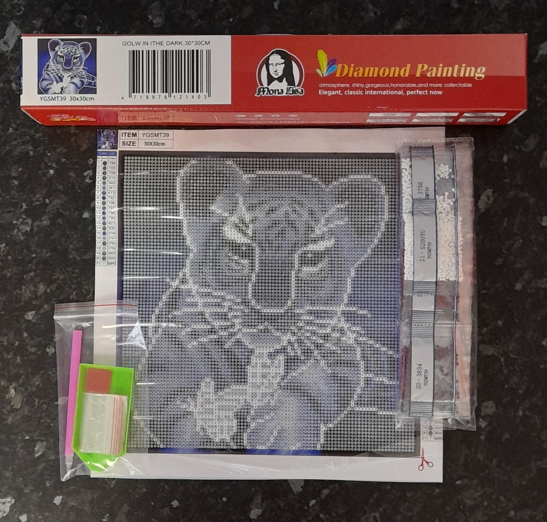 Glow in the Dark Diamond Painting Kit 30 x 30 cm | Etsy