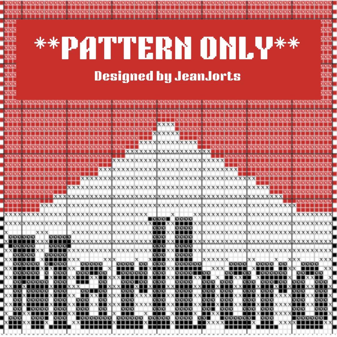 Marlboro Marb Red Nicotine Cigarette Mosaic Overlay Crochet Pattern for ...