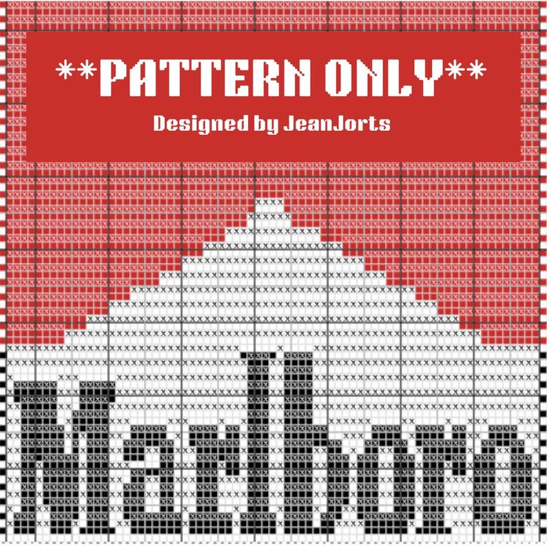 Marlboro Marb Red Nicotine Cigarette Mosaic Overlay Crochet Pattern for ...