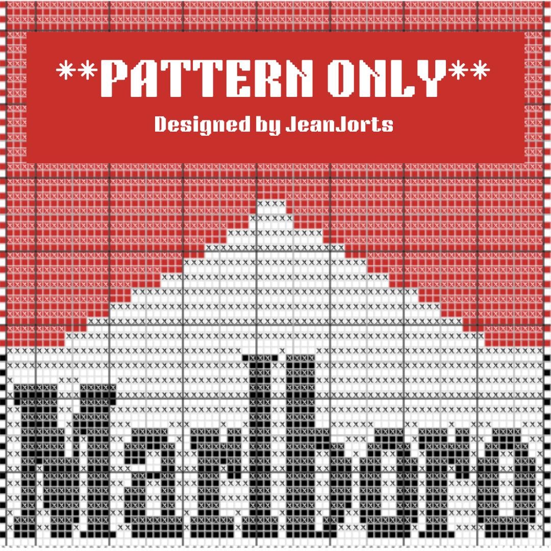 Marlboro Marb Red Nicotine Cigarette Mosaic Overlay Crochet Pattern for ...