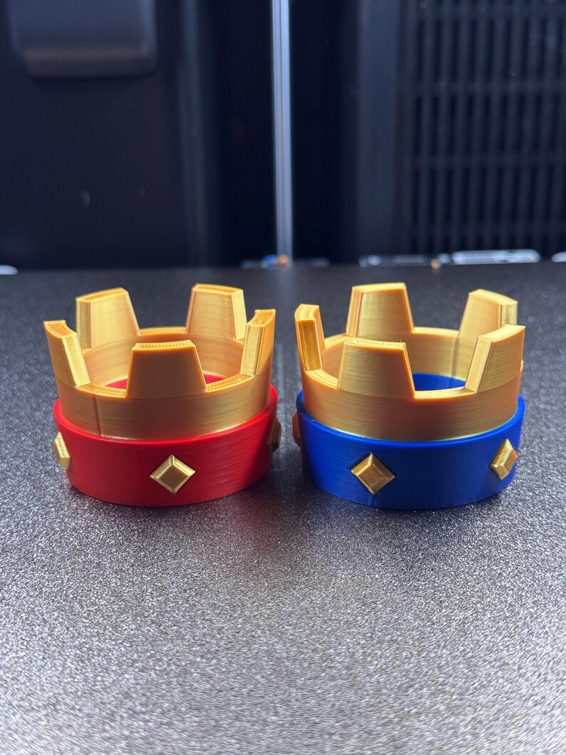 3D Printed Royale Battle Clash Crown - Gamer Decor Cake Topper Gift - Etsy