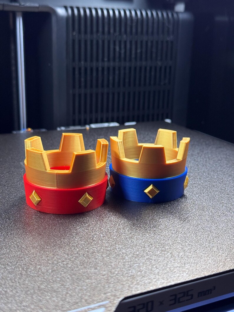 3D Printed Royale Battle Clash Crown - Gamer Decor Cake Topper Gift - Etsy