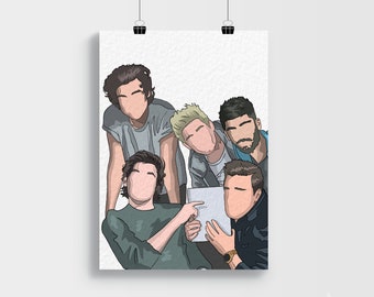 One Direction Fireproof Inspired Art Print - Etsy