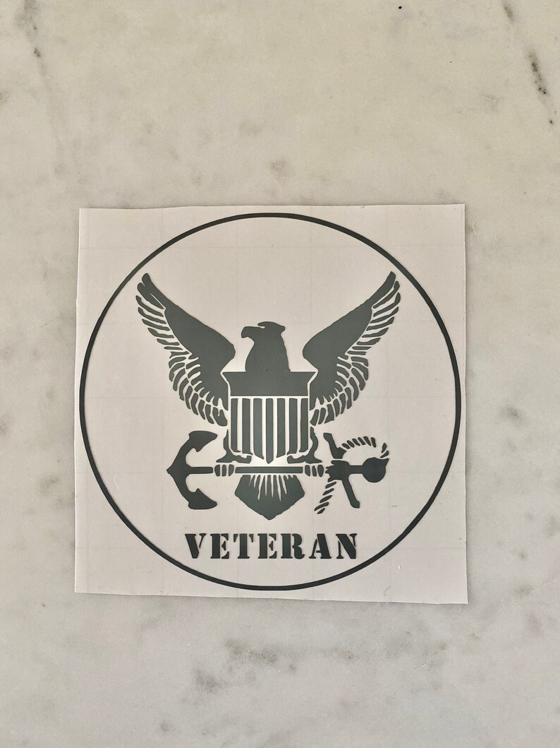 Navy Military Rank and Name Personalized Decal fast Shipping Navy Decal ...