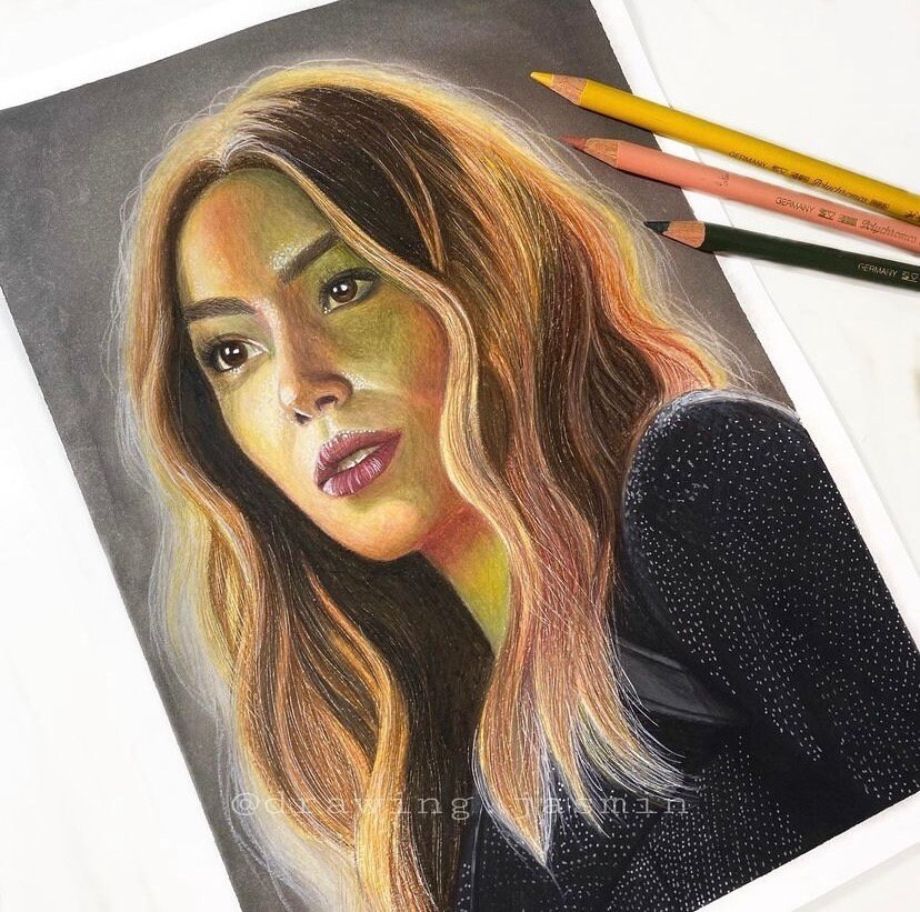 Personalised Hand-drawn Coloured Pencil Drawing - Etsy