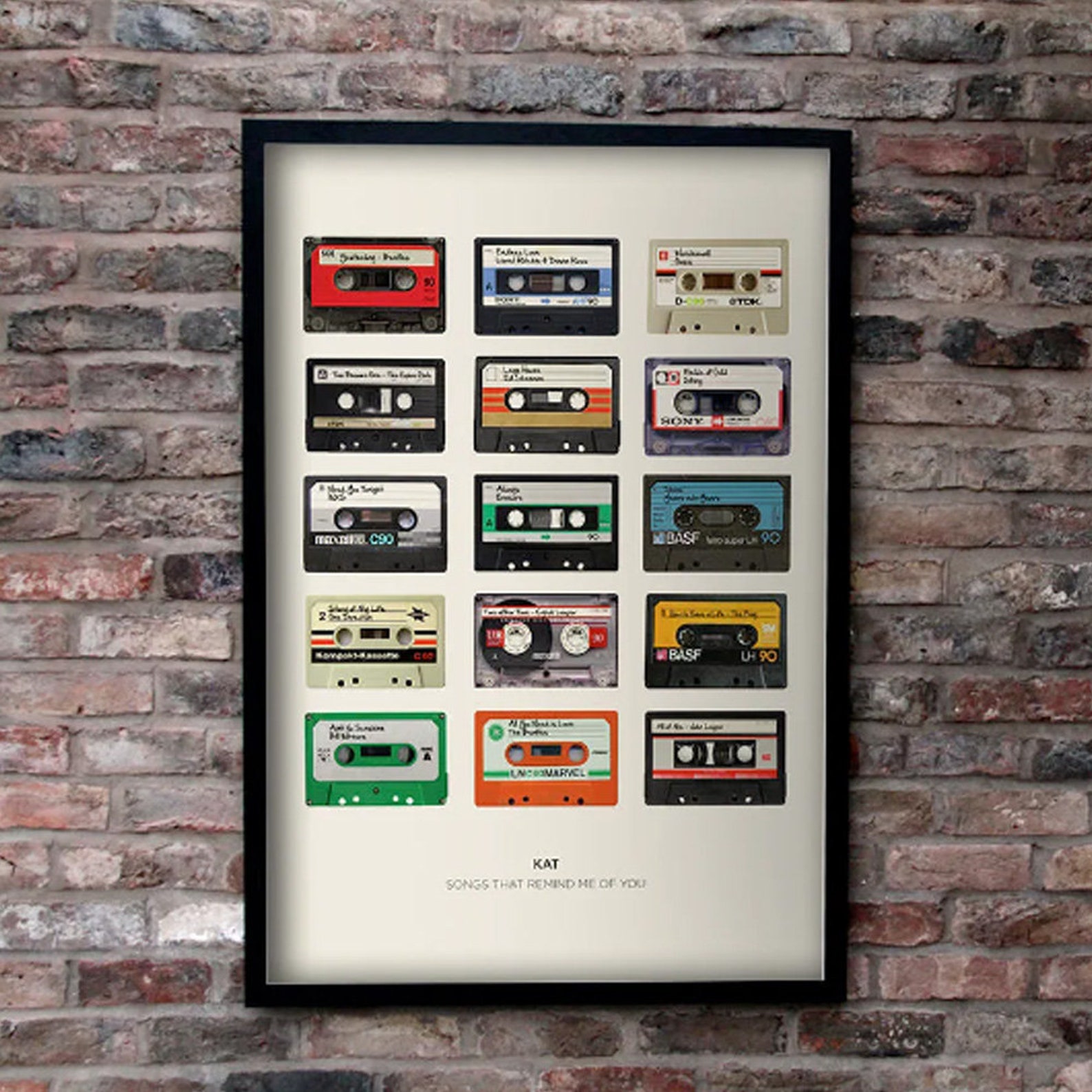 Personalised Our Song Print A4/A3/A2 Sizes Print Only NO FRAME by Kooky ...