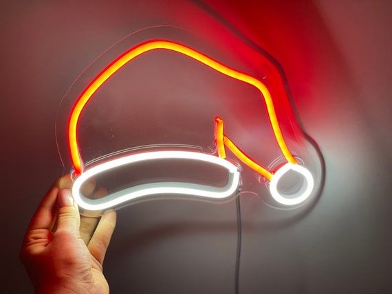 Santa's Hat Neon Christmas Decorations - Etsy