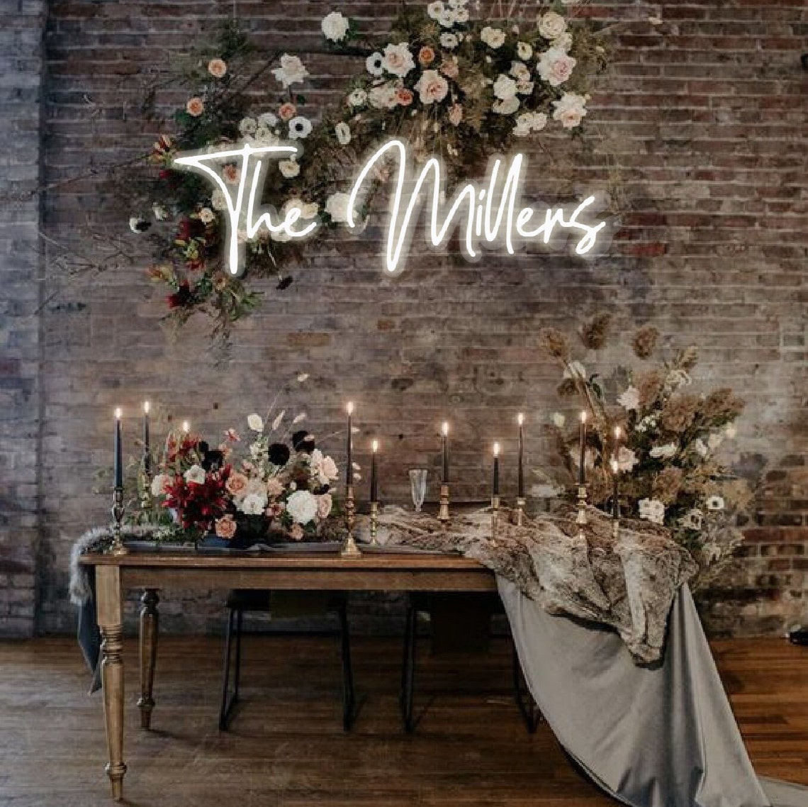 Custom Wedding Neon Sign Last Name Light Decor Bar Sign - Etsy
