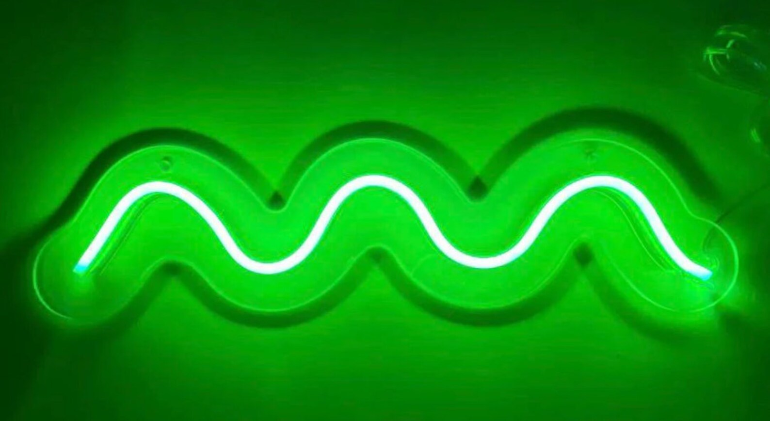 Neon Squiggle Light Wave Led Sign Flex Led Neon Sign - Etsy