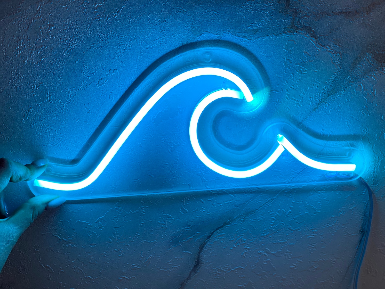 Wave Neon Sign Custom Neon Decor - Etsy