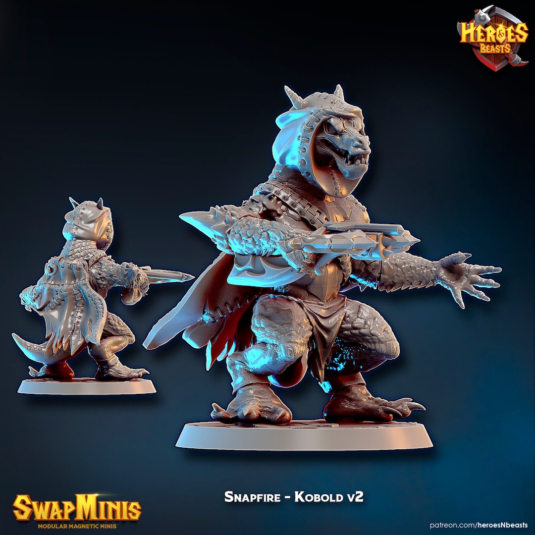 Kobold Miniature V2 • Digital Stl for 3d Printing• D&D Dungeons and ...