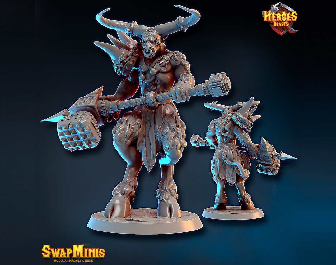 Minotaur Miniature for D&D Dungeons and Dragons Tabletop Gaming ...