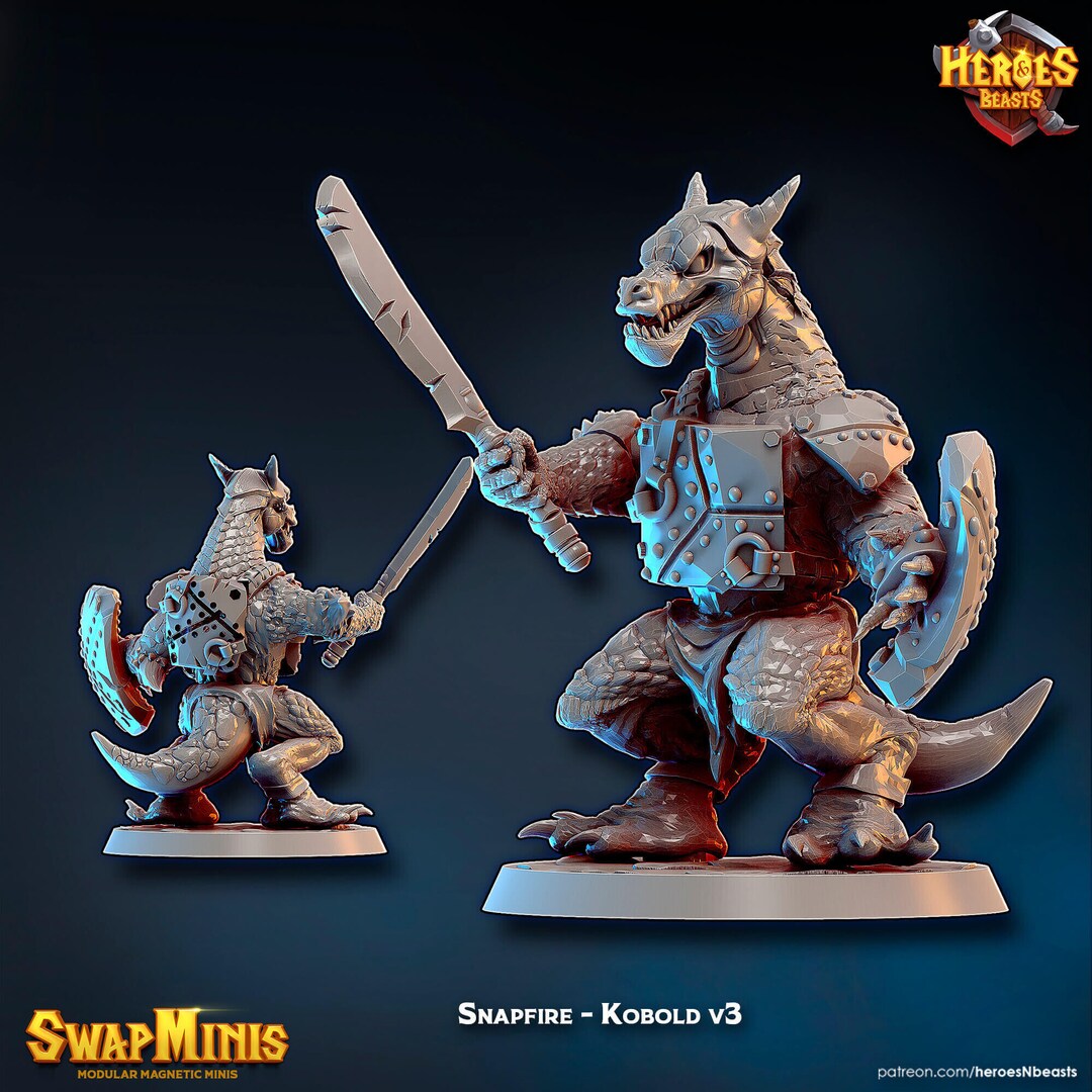 Kobold Miniature V3 • Digital Stl for 3d Printing• D&D Dungeons and ...