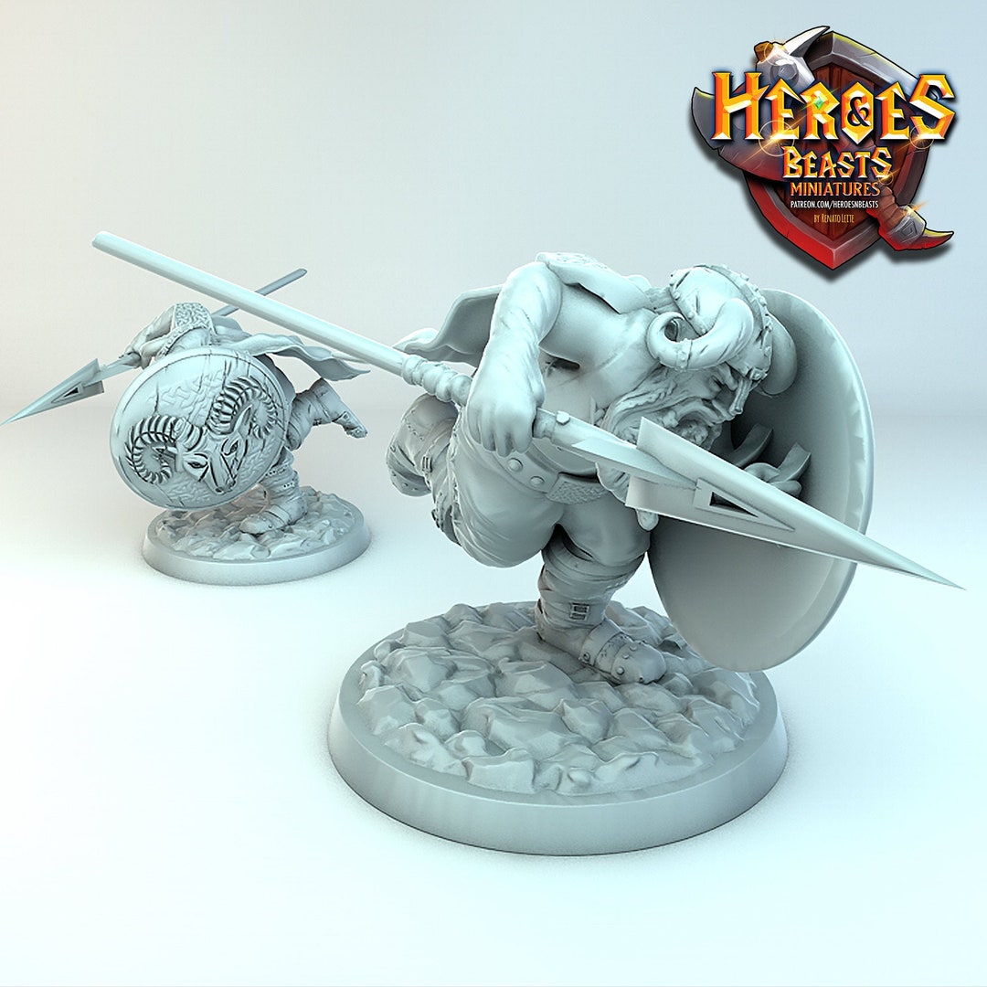 Running DWARF PIKEMAN Perfect for D&D Dungeons and Dragons Tabletop ...