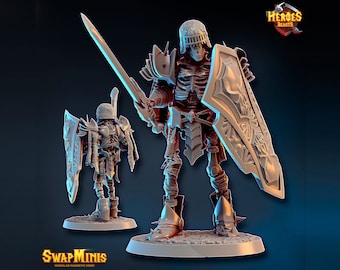 Animated Armor Undead Knight 28mm Miniatures for Tabletop Gaming dnd, D ...