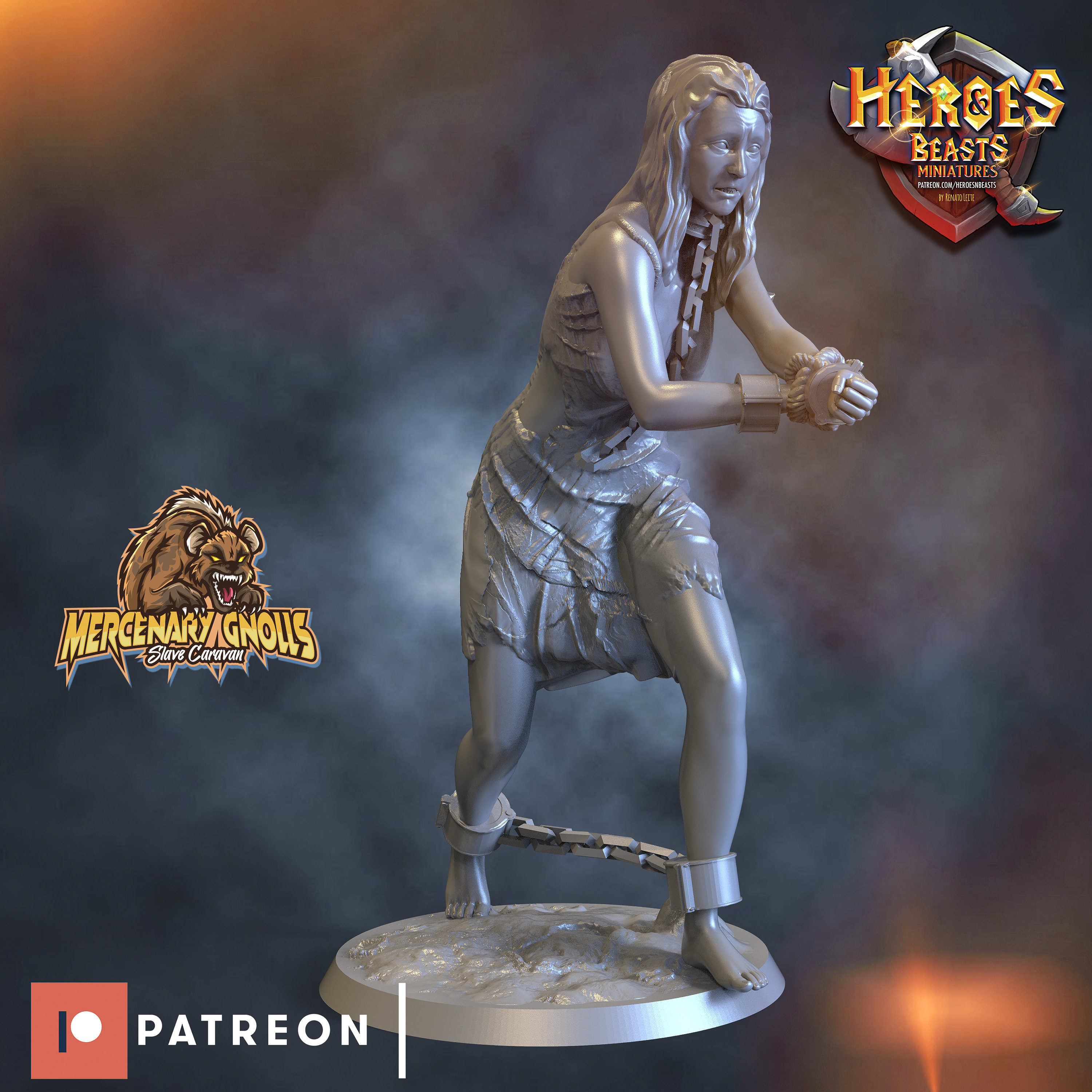Old Female Slave For Dandd Dungeons And Dragons Tabletop Etsy