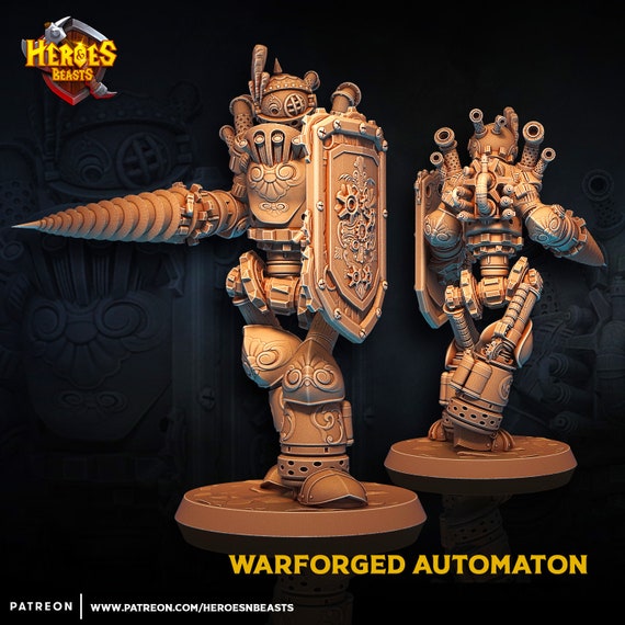 Warforged Automaton DND Miniatures for D&D Dungeons and - Etsy UK