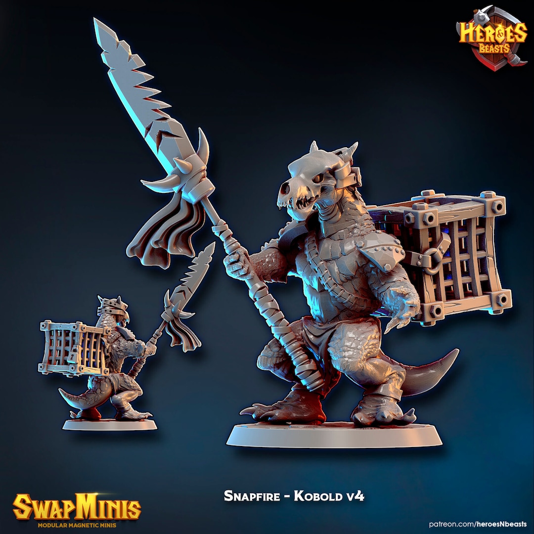 Kobold Miniature V4 • Digital Stl for 3d Printing• D&D Dungeons and ...