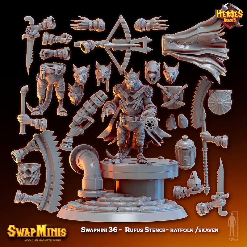 Skaven Stl Files - Etsy