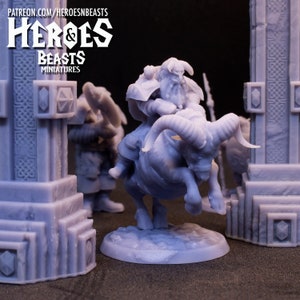 DWARF RAM RIDER Perfect for D&D Dungeons and Dragons • Tabletop Gaming ...