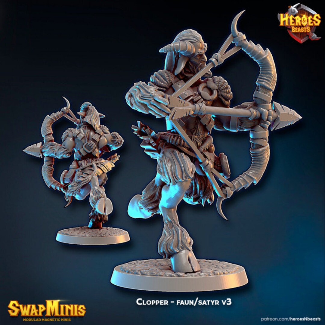 Faun/satyr V3 for D&D Dungeons and Dragons Tabletop Gaming Wargaming ...
