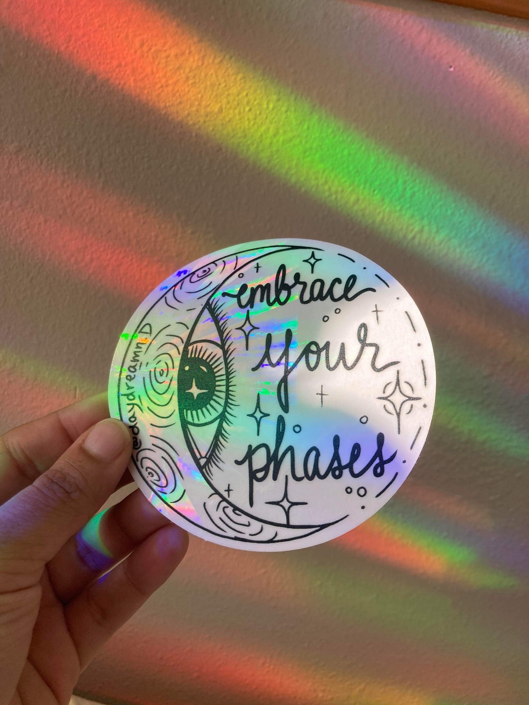 Embrace Your Phases Suncatcher Sticker - Etsy