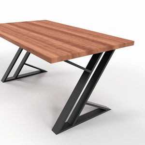 Z Shape Metal Table Base: Industrial Dining Table Legs, N211 - Etsy