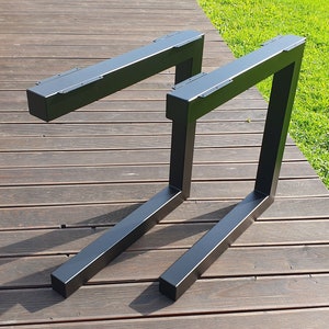Modern Metal Table Legs, C-shaped Design, Strong Base for Dining or ...
