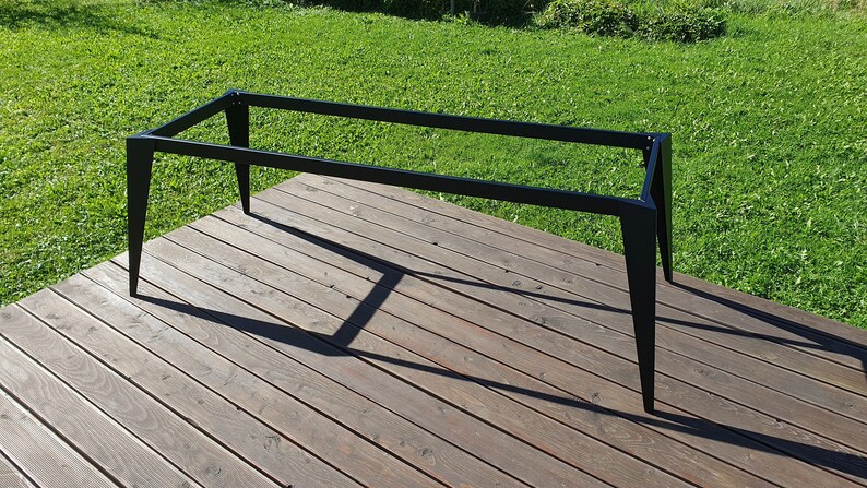 Handmade Metal Table Frame: Heavy Duty Steel Dining Table Base, F71 - Etsy