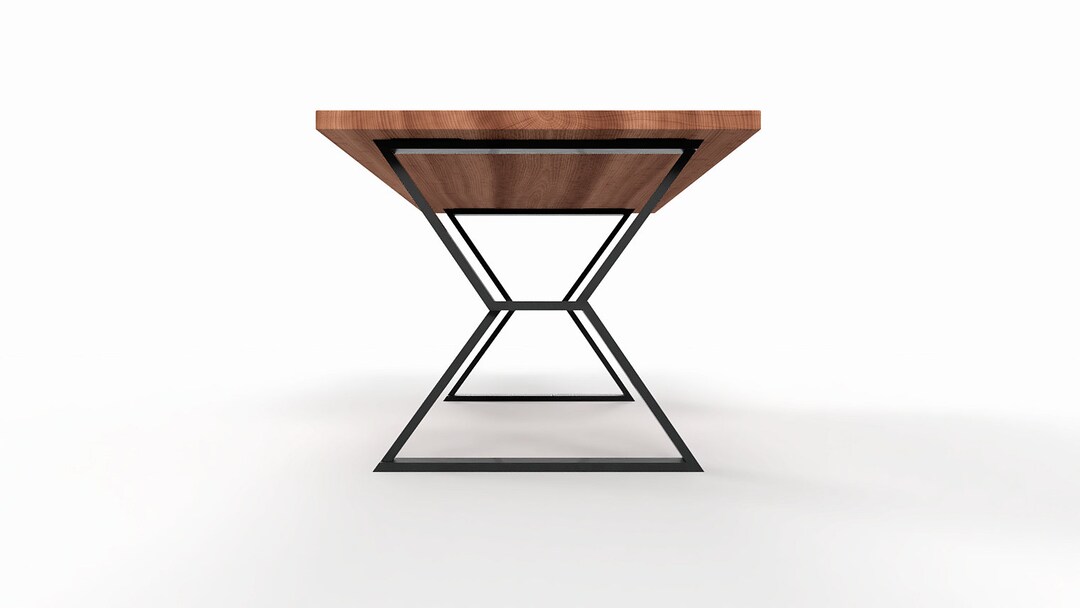 Industrial Iron Table Legs: Asymmetric Metal Dining Table Base, N175 - Etsy