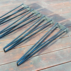 Hairpin Table Legs, Dining Table Legs, Pin Table Legs, Metal Table Legs ...