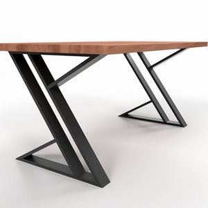 Z Shape Metal Table Base: Industrial Dining Table Legs, N211 - Etsy