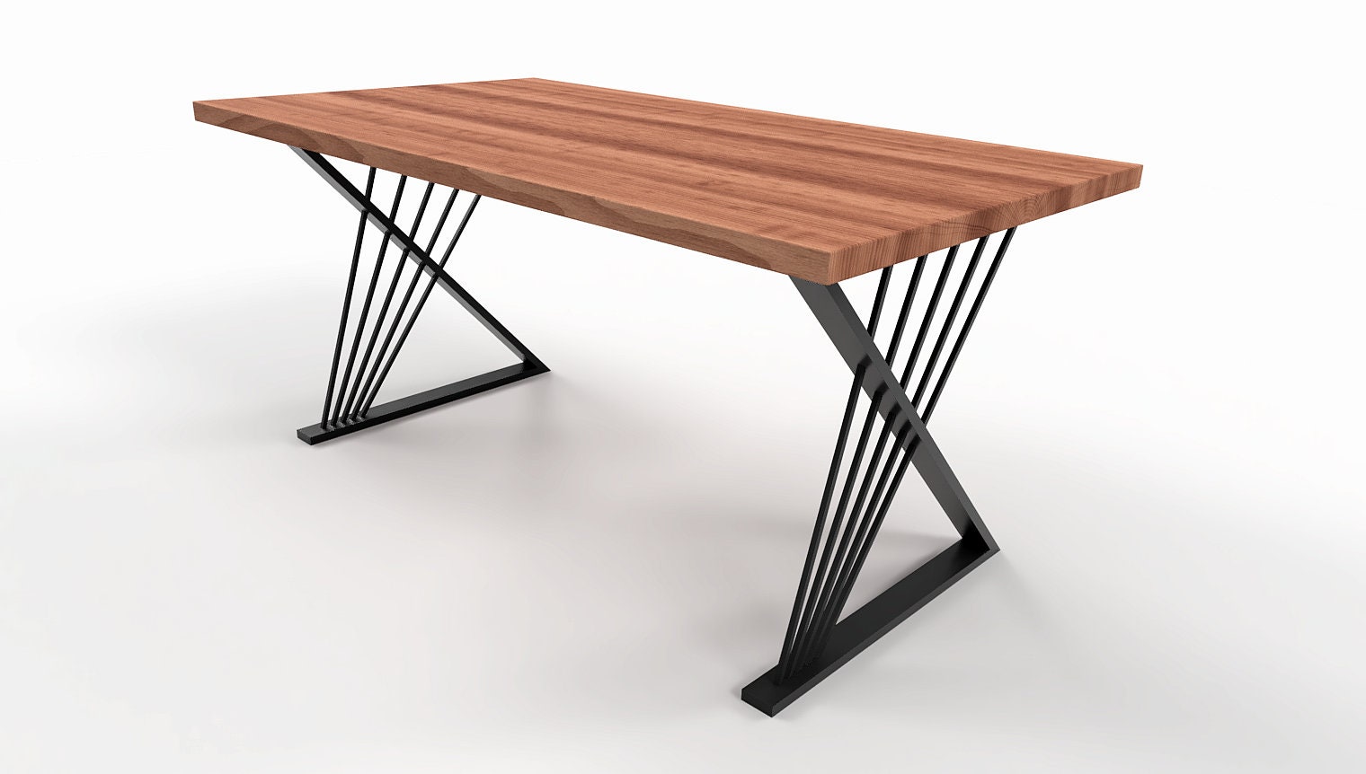 Z-shape Table Legs Industrial Table Legs Dining Table Legs | Etsy