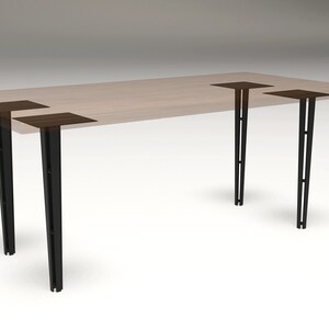 Metal Dining Table Legs. Industrial style table legs. Kitchen | Etsy