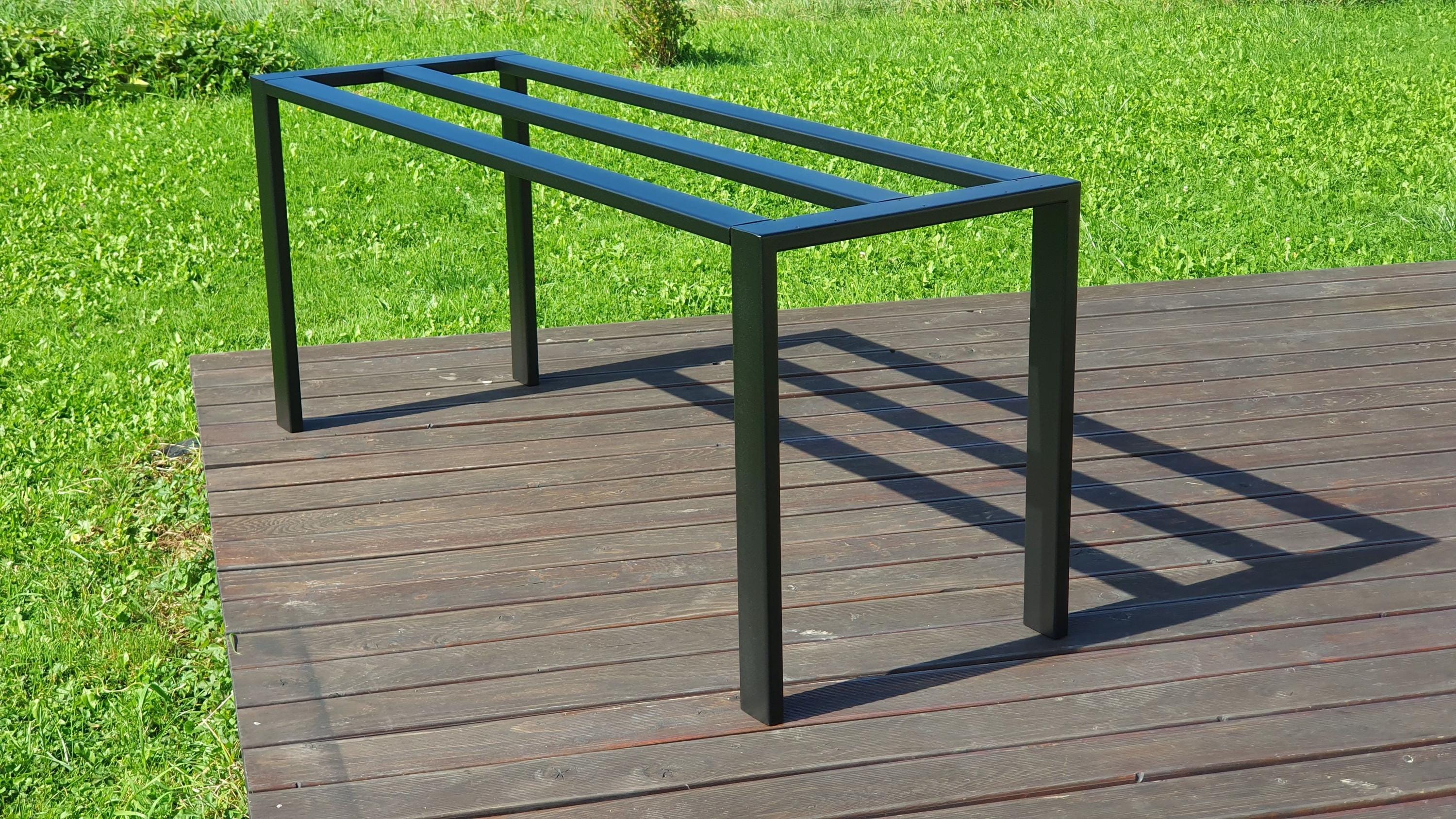 Heavy Duty Steel Metal Table Base: Dining Table Frame, Modern Design ...