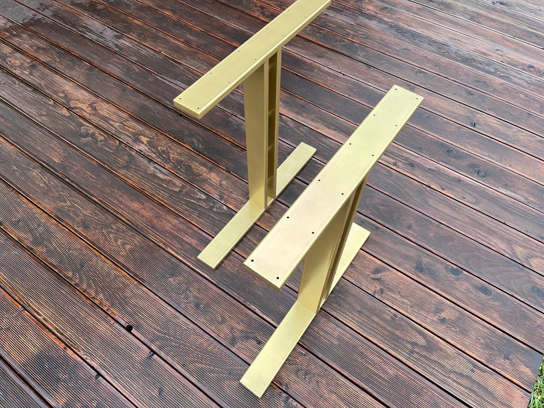 Golden Table Legs I-shaped Table Legs Metal Metal Furniture - Etsy
