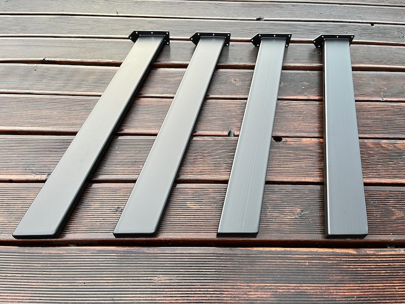 Industrial Metal Table Legs: Powder Coated Steel, Ready to Ship, N208 ...