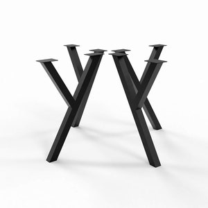 4x Y Shape Table Legs , Dining Table Legs, Kitchen Table Legs ...
