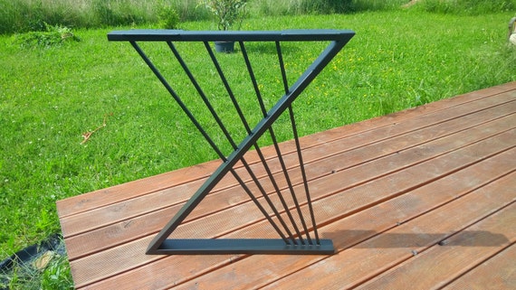 Z-shape Table Legs Industrial Table Legs Dining Table Legs | Etsy