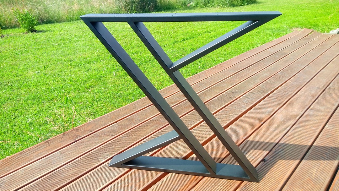 Z Shape Metal Table Base: Industrial Dining Table Legs, N211 - Etsy
