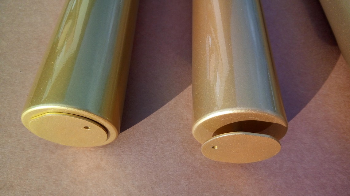 Pipe Table Legs Adjustable Foot Metal Pipe Legs Golden - Etsy