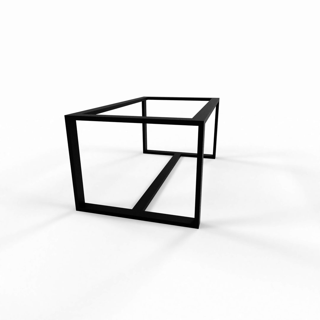 Wide Metal Table Base: Heavy Duty Frame, Glass/marble Top (36 Inch Wide ...