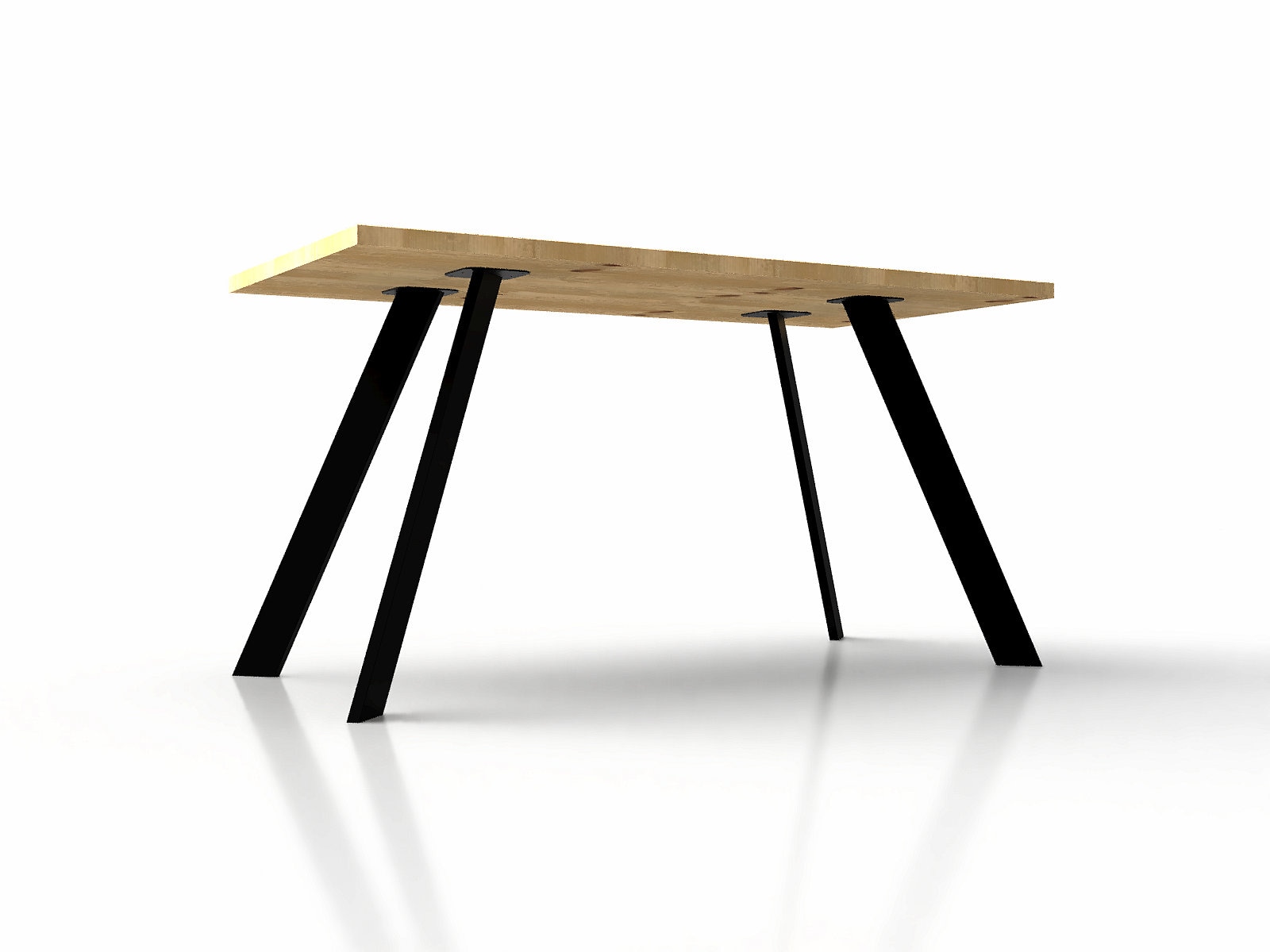 Modern Table Legs, Desk Legs V Shaped In Black Metal – | atelier-yuwa ...