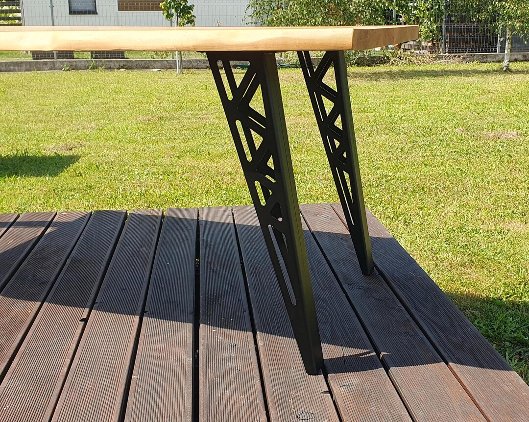 Handmade Steel Table Legs (set of 4): Modern Desk & Console Legs, B25 ...