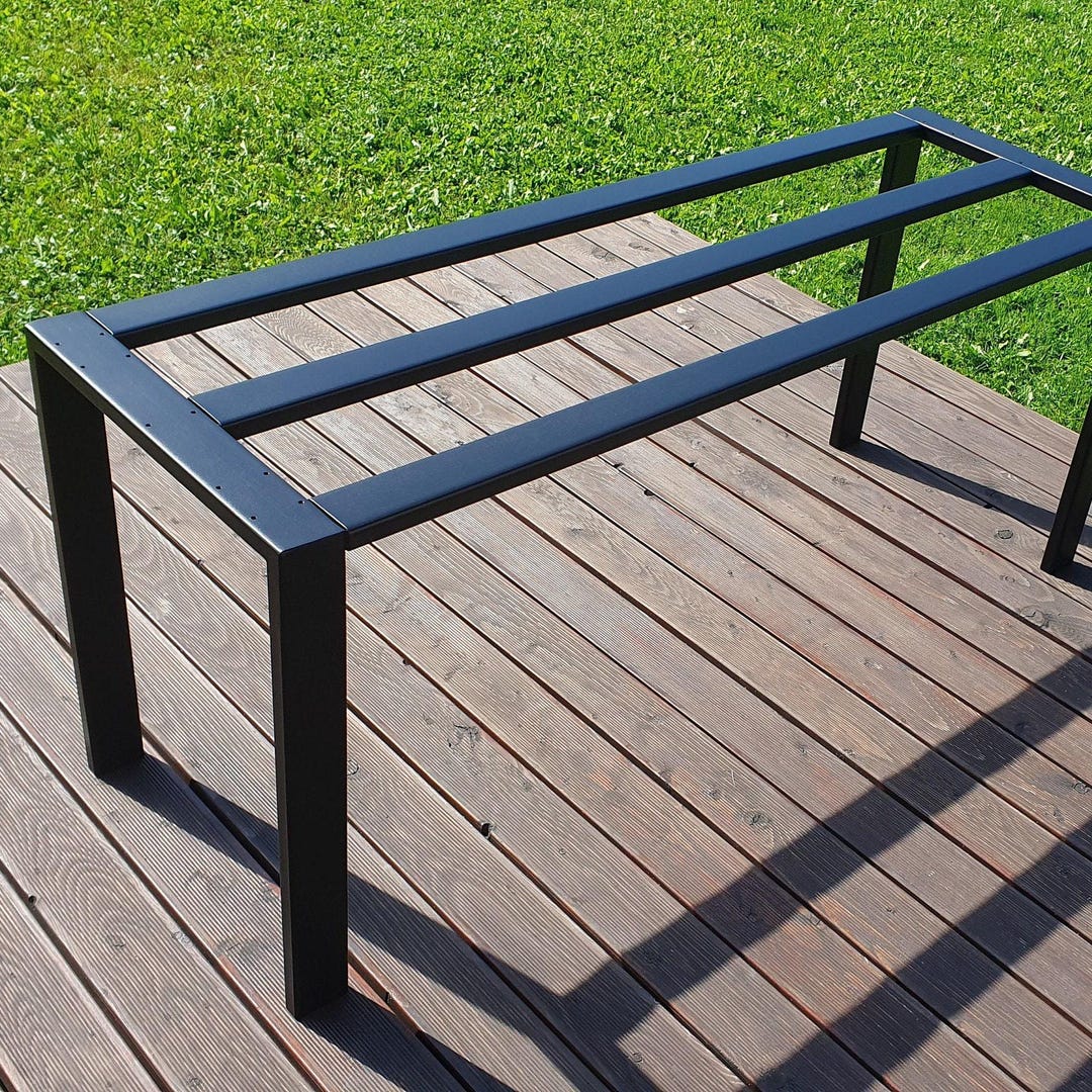 Steel Metal Table Base: Heavy Top, Dining Table Frame, Table Base for ...