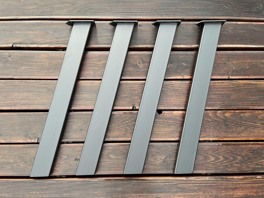 Industrial Metal Table Legs: Powder Coated Steel, Ready to Ship, N208 ...