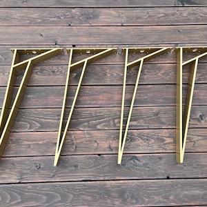 Gold Metal Table Legs, Dining Table Legs, Kitchen Table Legs, Golden ...