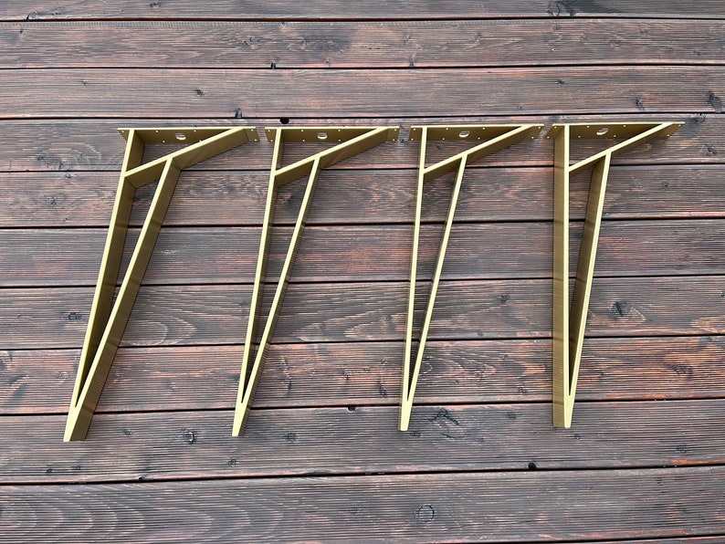 Gold Metal Table Legs, Dining Table Legs, Kitchen Table Legs, Golden ...