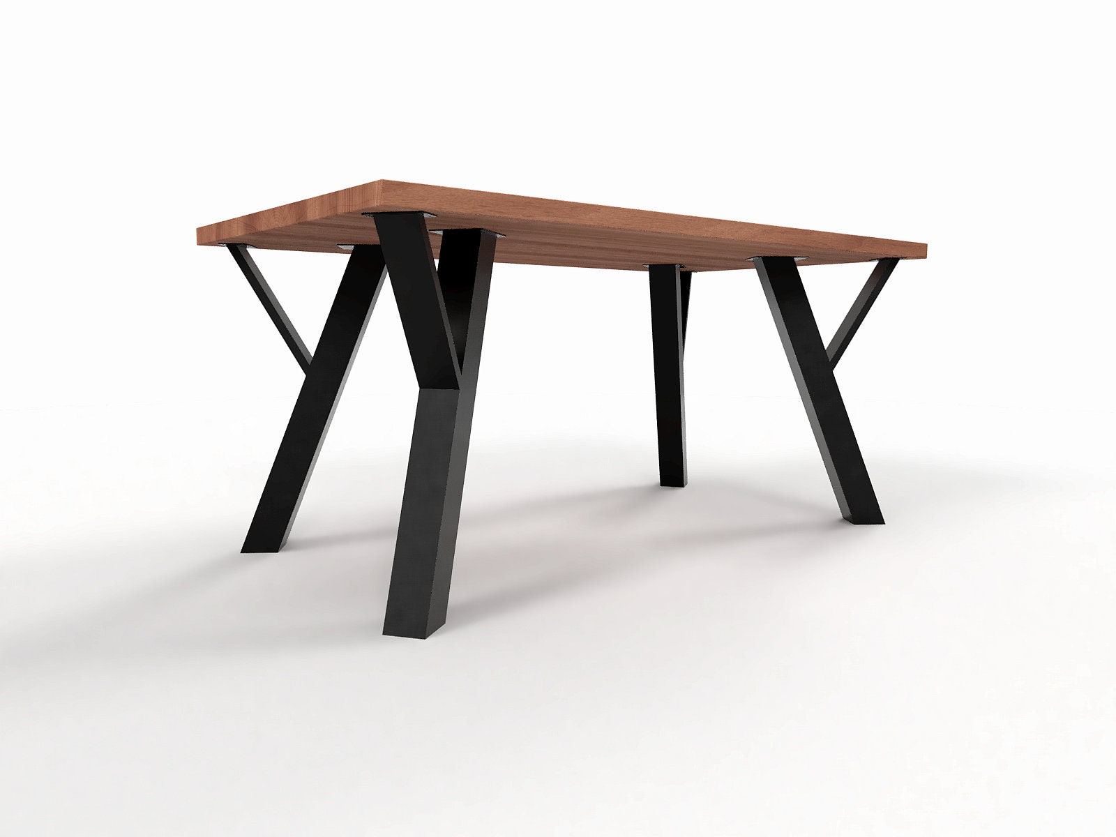 Modern Table Legs, Desk Legs V Shaped In Black Metal – | atelier-yuwa ...