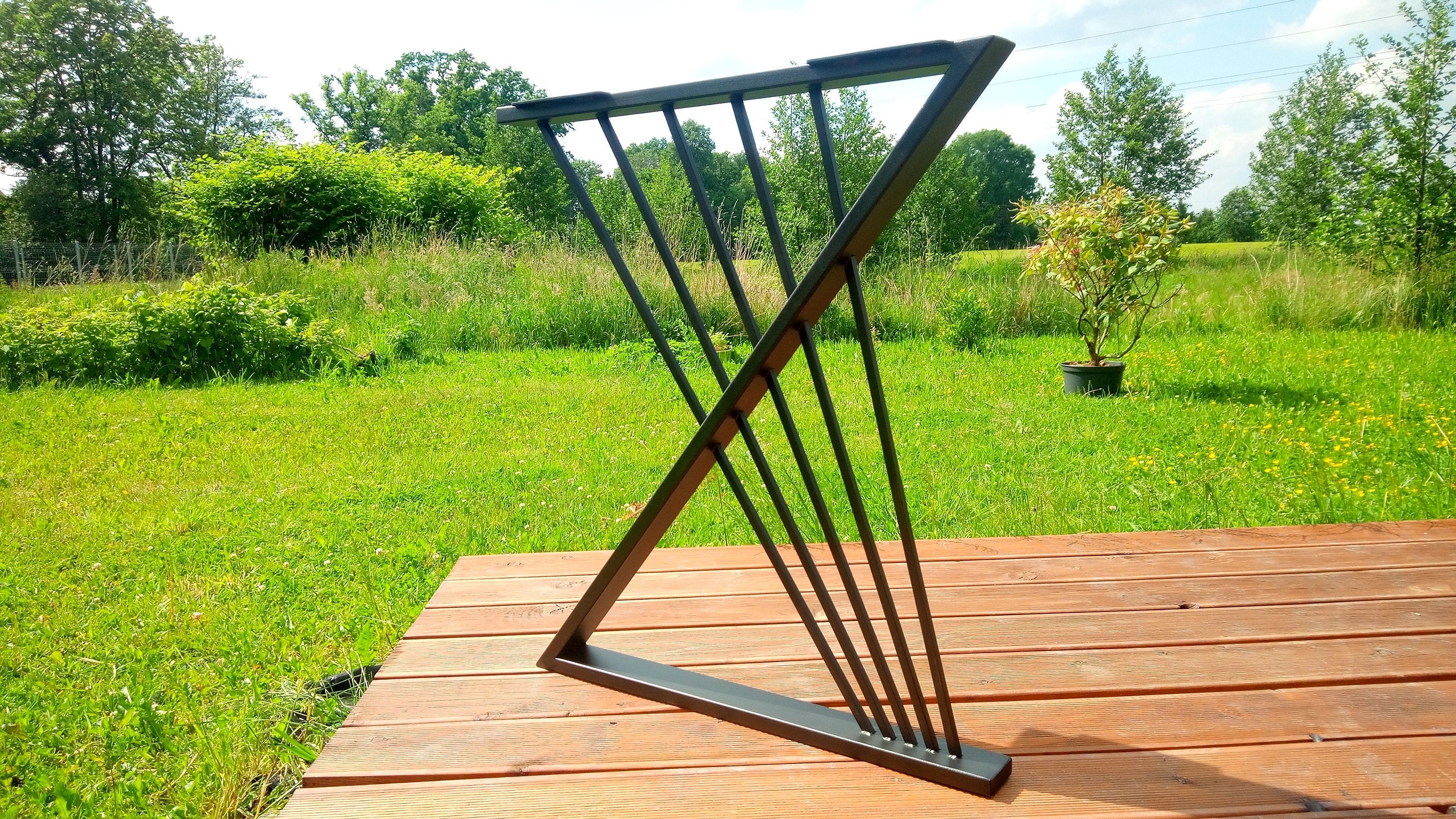 Z-shape Table Legs Industrial Table Legs Dining Table Legs | Etsy